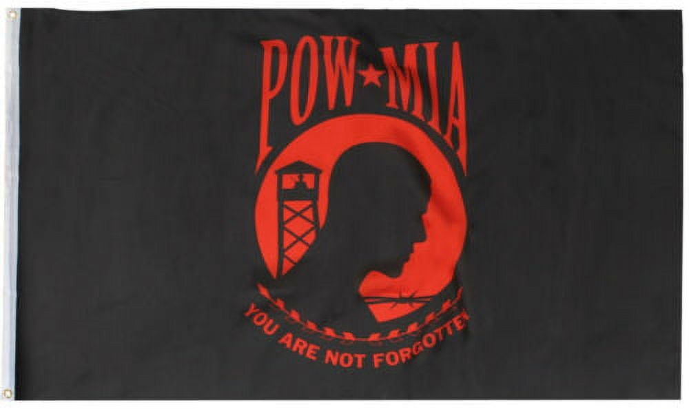 3x5 Pow Mia POWMIA Red You are Never Forgotten Flag 3'x5' House Banner ...