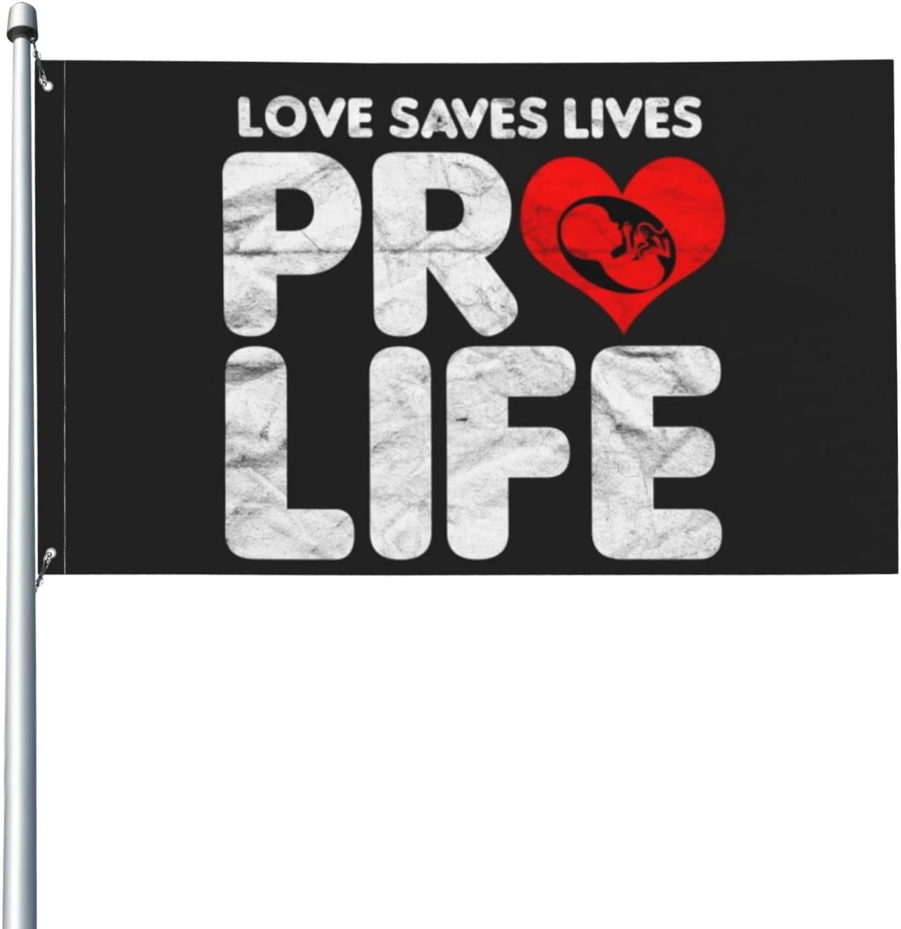 3x5 Pro Life Anti Abortion Love Saves Lives Flag Don'T Tread On Baby Me ...