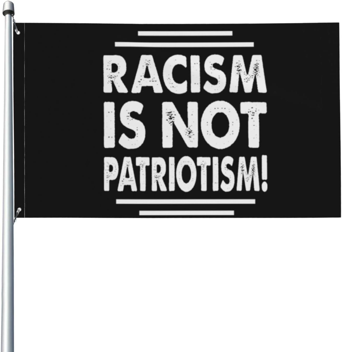 3x5 Racism Is Not Patriotism Patriotic Flag God Bless America Flag ...