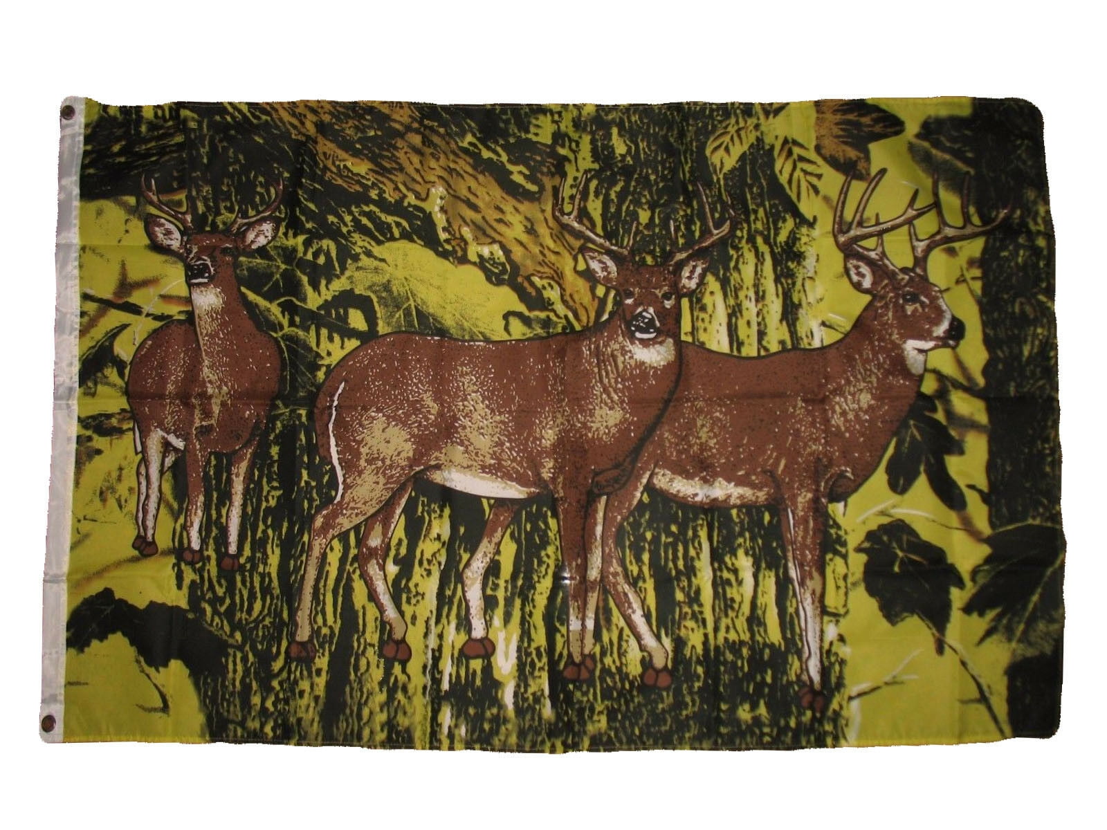 3x5 Redneck Camouflage Camo Hunting Three Deer Flag 3'x5' Banner ...