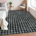 3x5 Runner Rug Washable Non Slip Kitchen Rugs Geometric Checkered Print ...