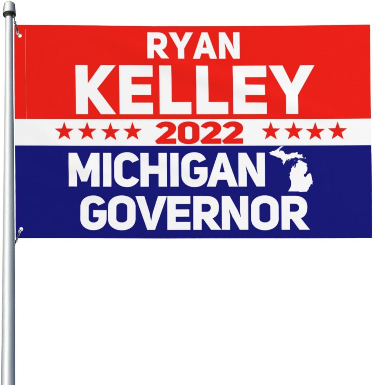 3x5 Ryan Kelley For Michigan Governor 2022 Flag Michigan Governor Election 2022 Flag No Flag ...