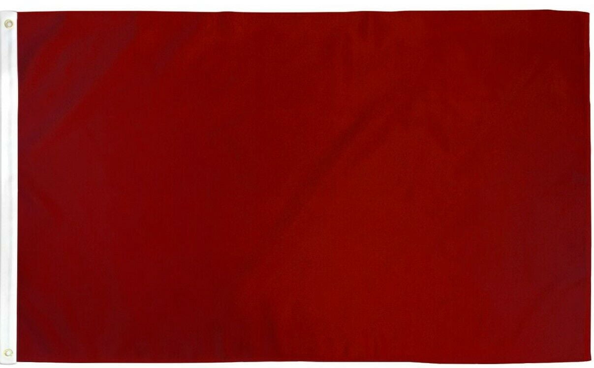 3x5 Solid Burgundy Red Advertising Flag 3'x5' Banner Brass Grommets ...