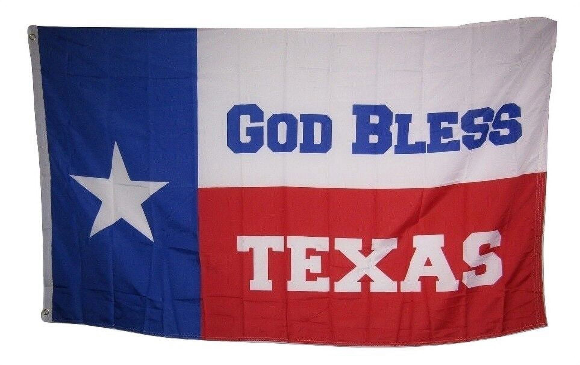 3x5 State of Texas God Bless Religion Christian Rough Tex Knitted flag ...