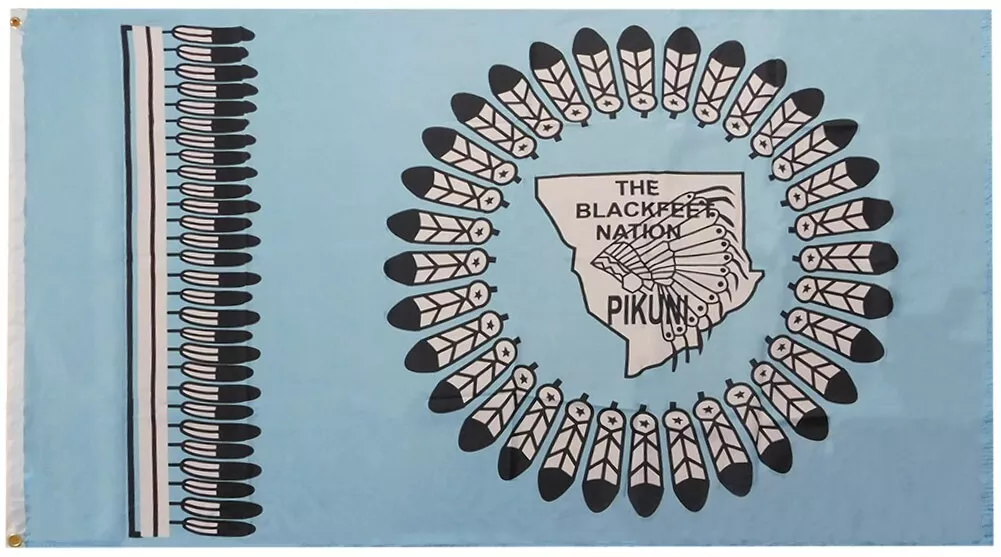 3x5 The Blackfeet Pikuni Nation 100D Woven Poly Nylon Flag - Walmart.com