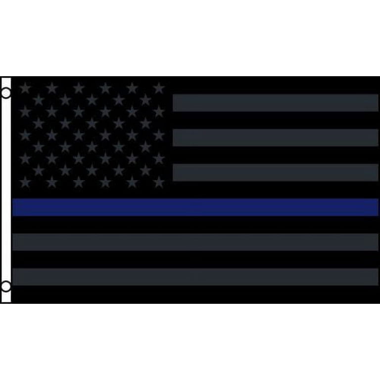 Thin Blue Line Swat Thin Blue Line PVC US Flag Patch Police SWAT Gang