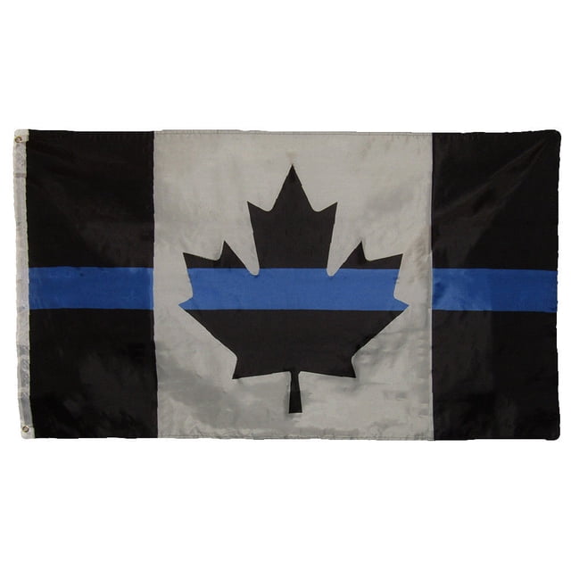 3x5 Thin Blue Line Canada Police Lives Memorial Fallen Officers Flag ...