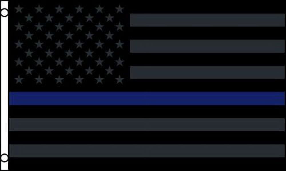 3x5 USA Police Memorial Thin Blue Line Subdued Flag 3'x5' Banner Brass ...