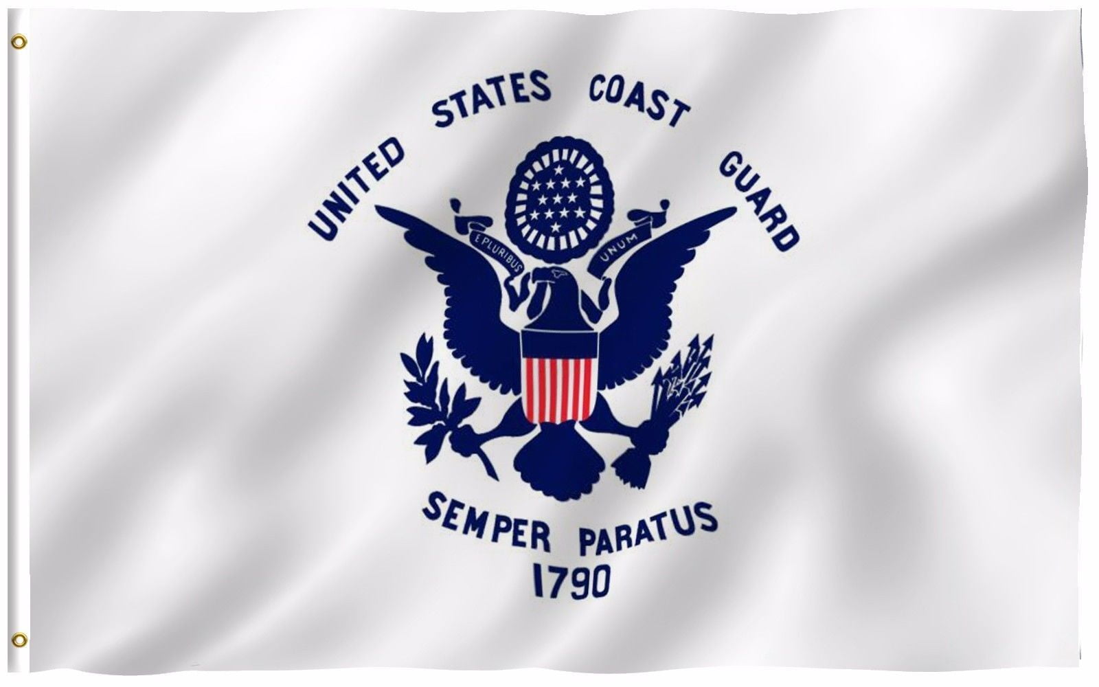 3x5 USCG US Coast Guard Semper Paratus Military Indoor Outdoor Flag ...