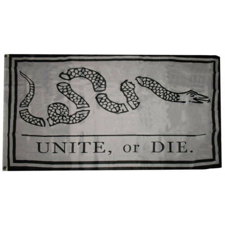 Unite Or Die Flag Join Or Die Flag – Historic Benjamin Franklin