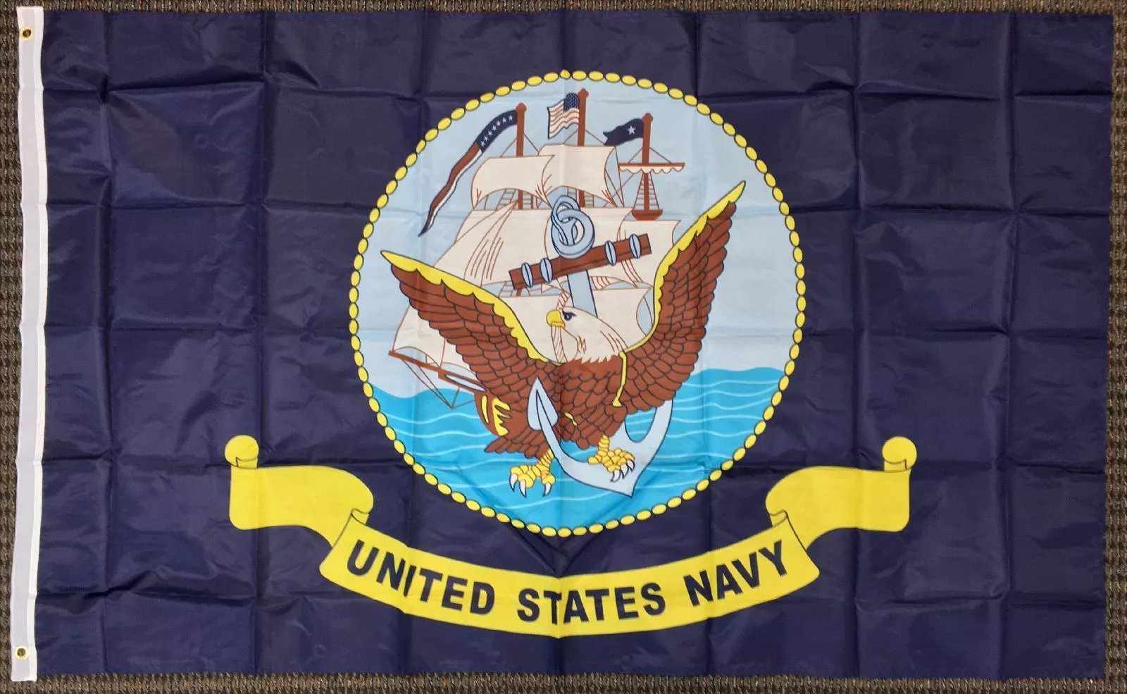 3x5 United States Navy Emblem Flag USA Military Outdoor Banner USN ...