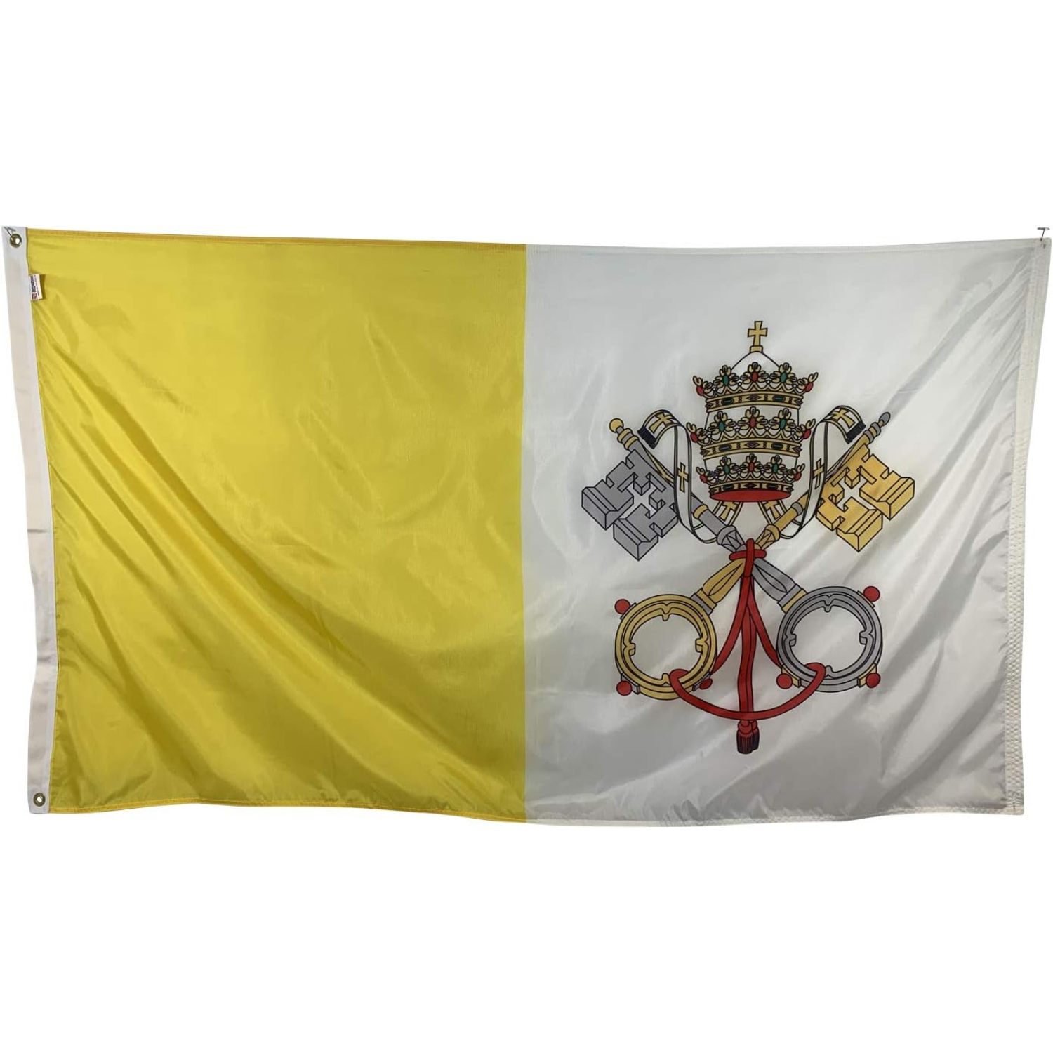 3x5' Vatican City Papal Flag - All Weather Nylon & Reinforced Stitching ...