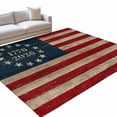 3x5 Washable Area Rugs,250th Anniversary Patriotic Flag Non-Slip Ultra ...