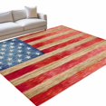 3x5 Washable Area Rugs,Independence Day Patriotic Stars Stripes Non ...