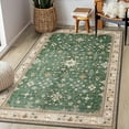 3x5 Washable Rug,Green Large Area Rug for Entryway Kitchen Entry ...
