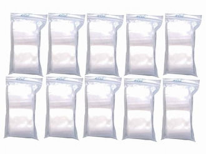3x5 Ziplock Reclosable White Block Poly Bags Write On, Case 1000 pack ...