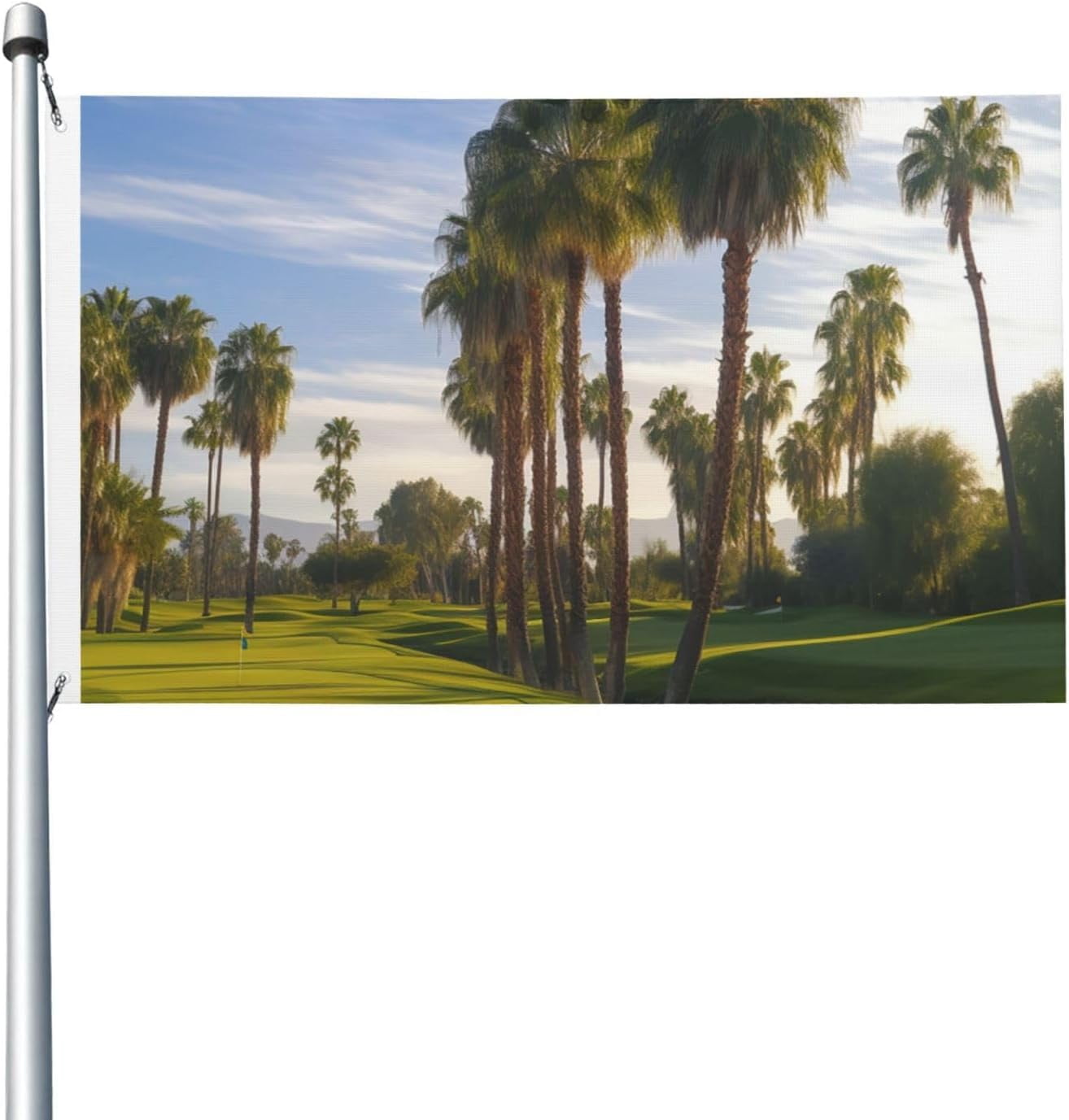 3x5 ft Flags Flag Outside Yard Flag Palm Tree Golf Course Funny Garden ...