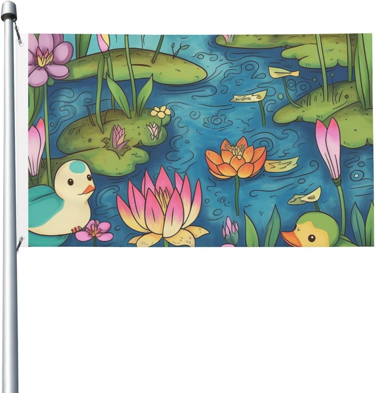 3x5 ft Flags Flag Outside Yard Flag Pond Party Funny Garden Flag ...