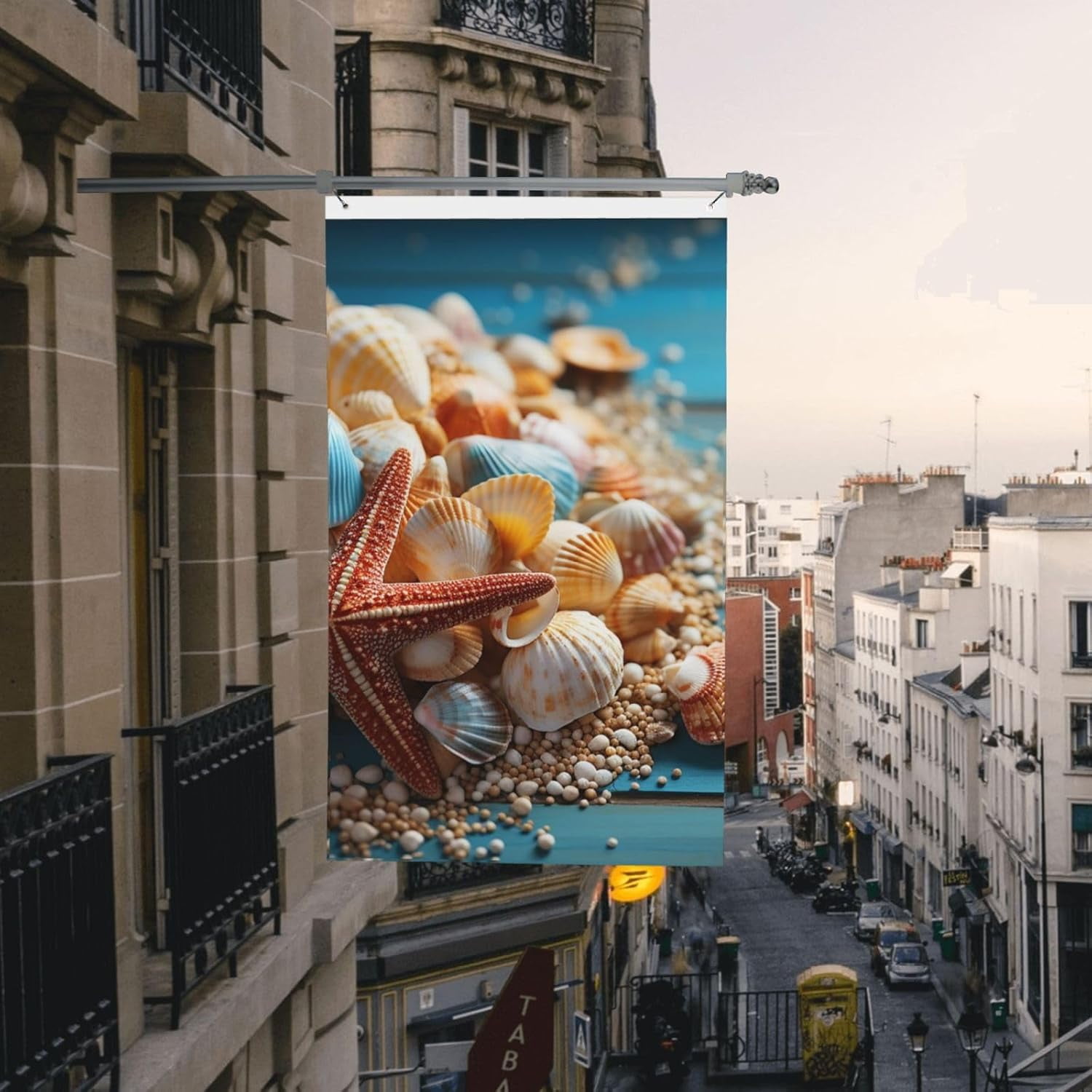 3x5 ft Flags for Outside Funny Banner Garden Flag Sea shells and ...