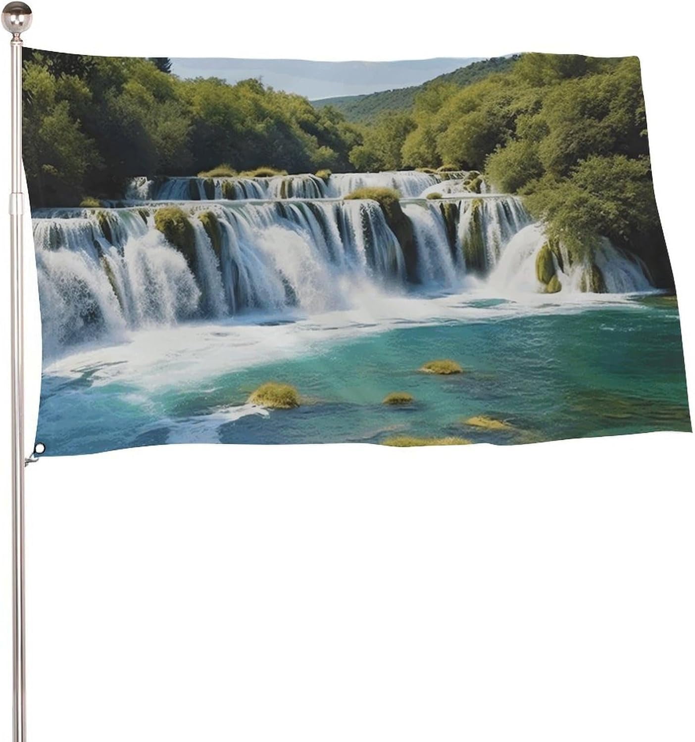 3x5 ft Flags Yard Flag Banner Outdoor/Inside Breeze Flag Waterfalls on ...