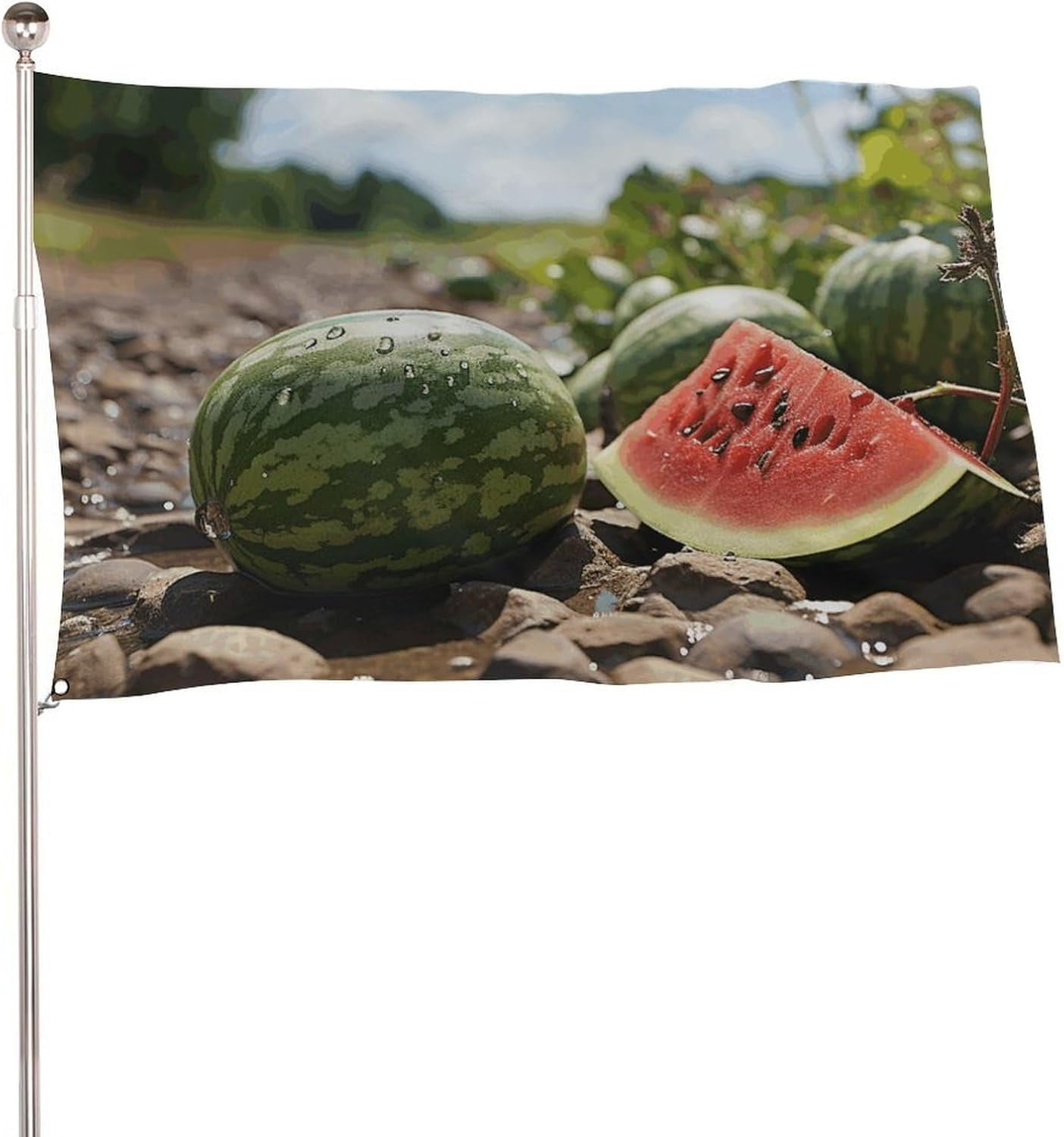 3x5 ft Flags Yard Flag Banner Outdoor/Inside Breeze Flag Watermelon on ...