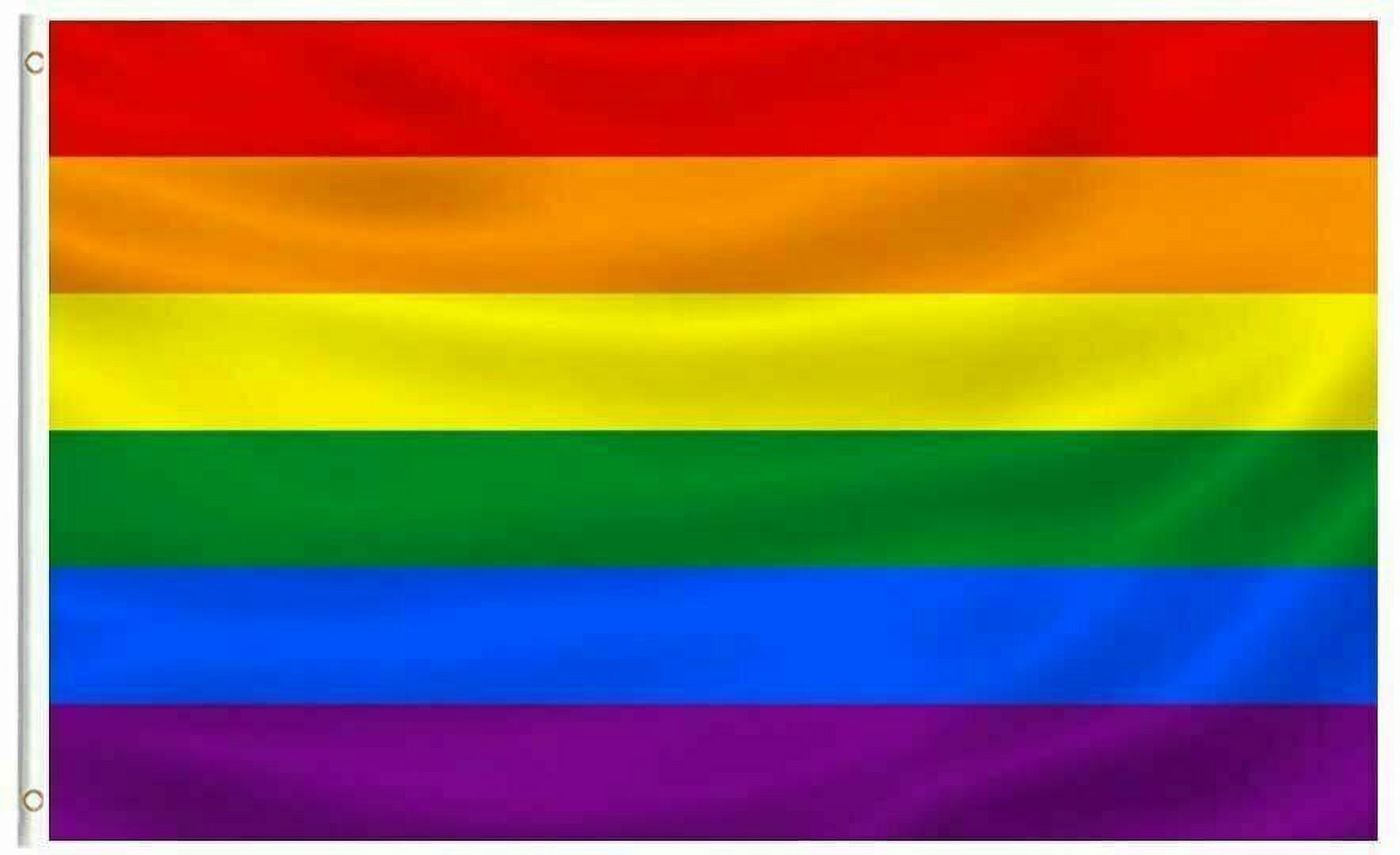 3x5ft Rainbow Pride Flag Banner Lgbtq Gay Lesbian Love Equal
