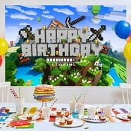 Video Game Birthday Decorations, 71'' x 43'' Gamer Backdrop Video Game ...