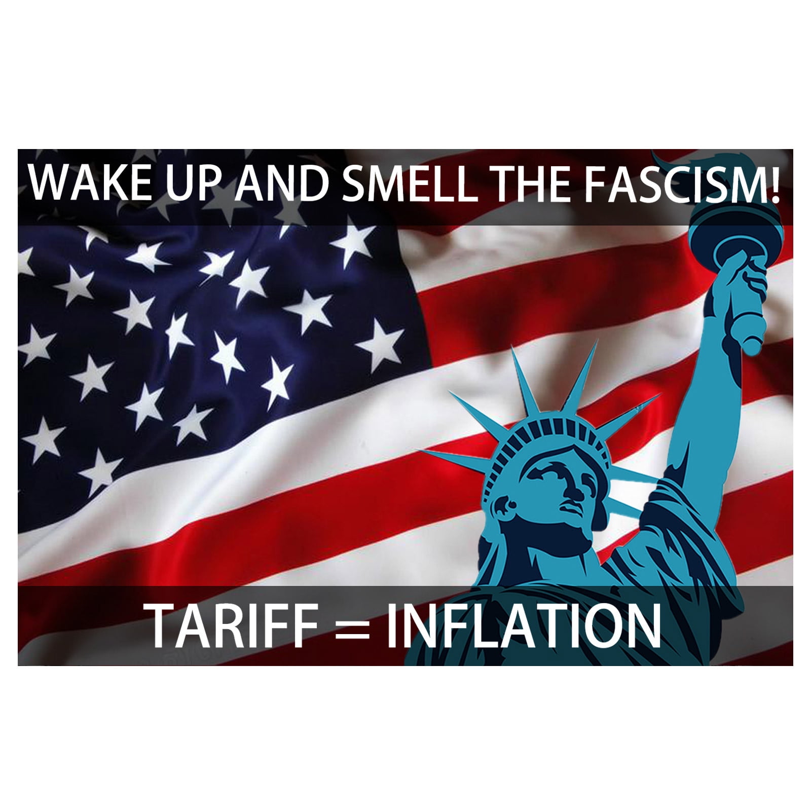 3x5ft Protest Flag - Tariff & Inflation Message - Walmart.com