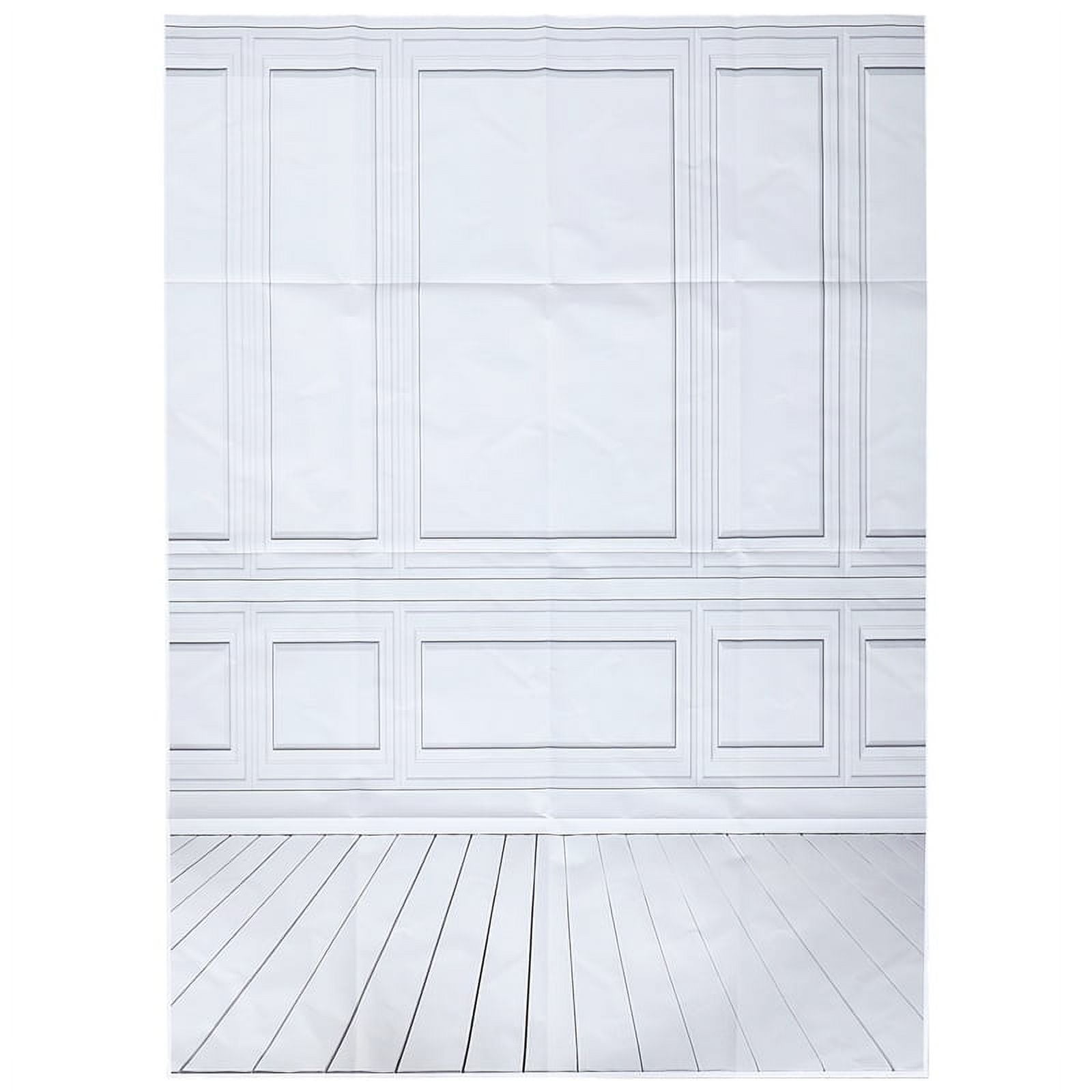 3x5ft Vinyl Photography backdrops White Brick Wall wood floor wedding ...