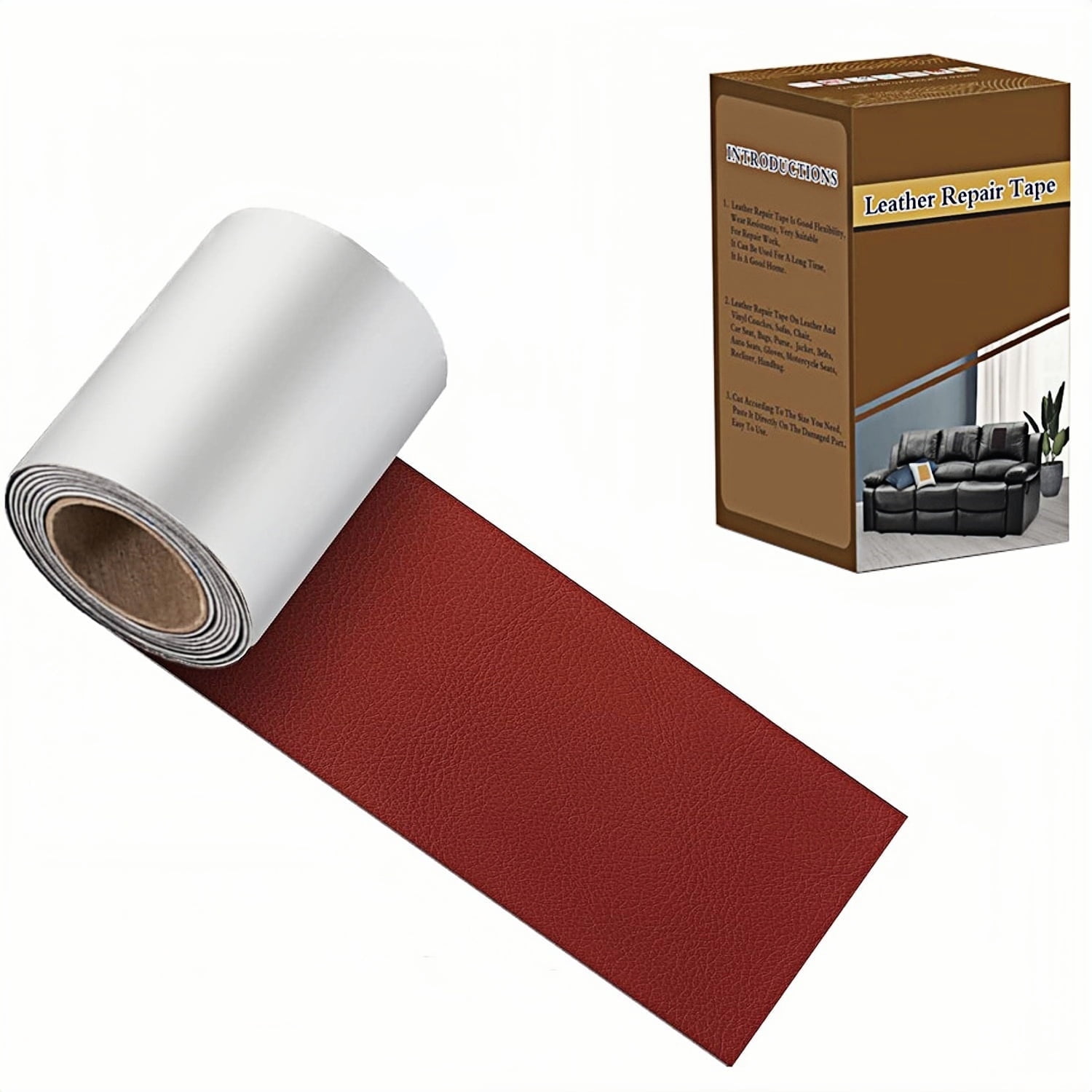 3x60 Inch Leather Repair Patch Tape, Self Adhesive Vinyl Repair Kit for ...