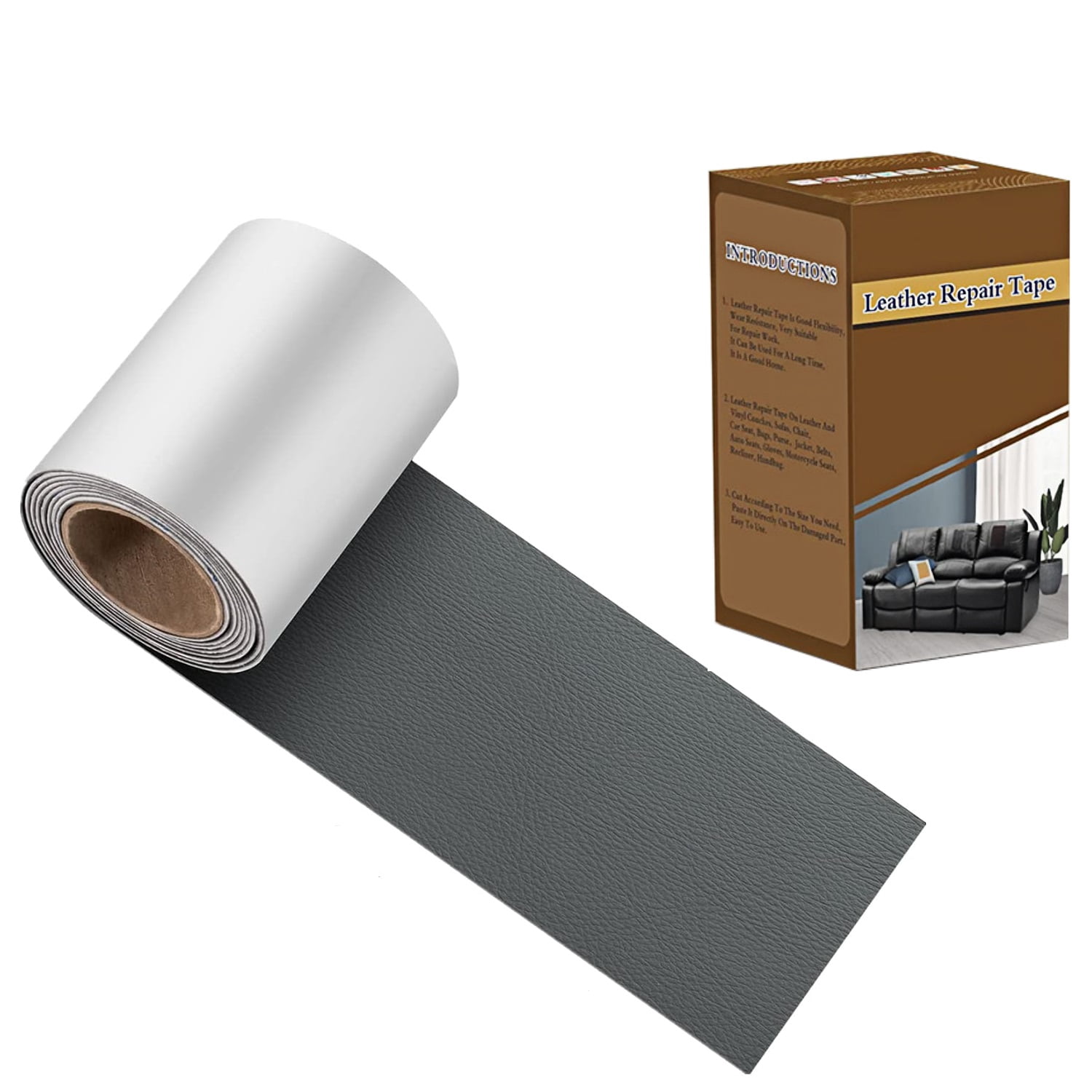 3x60 Inch Leather Repair Patch Tape, Self Adhesive Vinyl Repair Kit for ...
