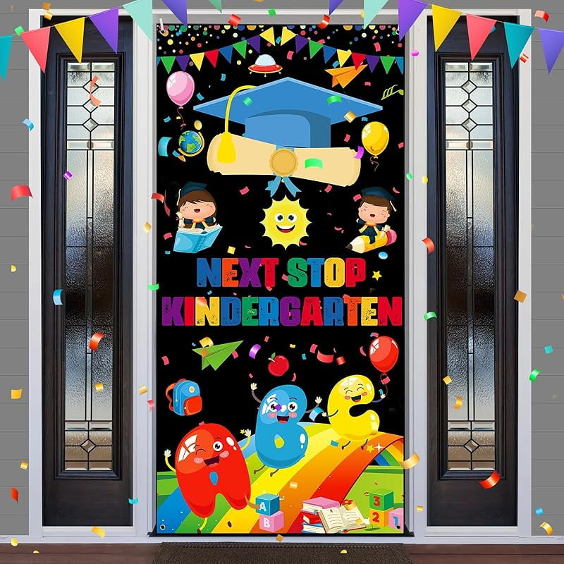 3x6FT Preschool Graduation Door Cover Decorations Next Stop ...