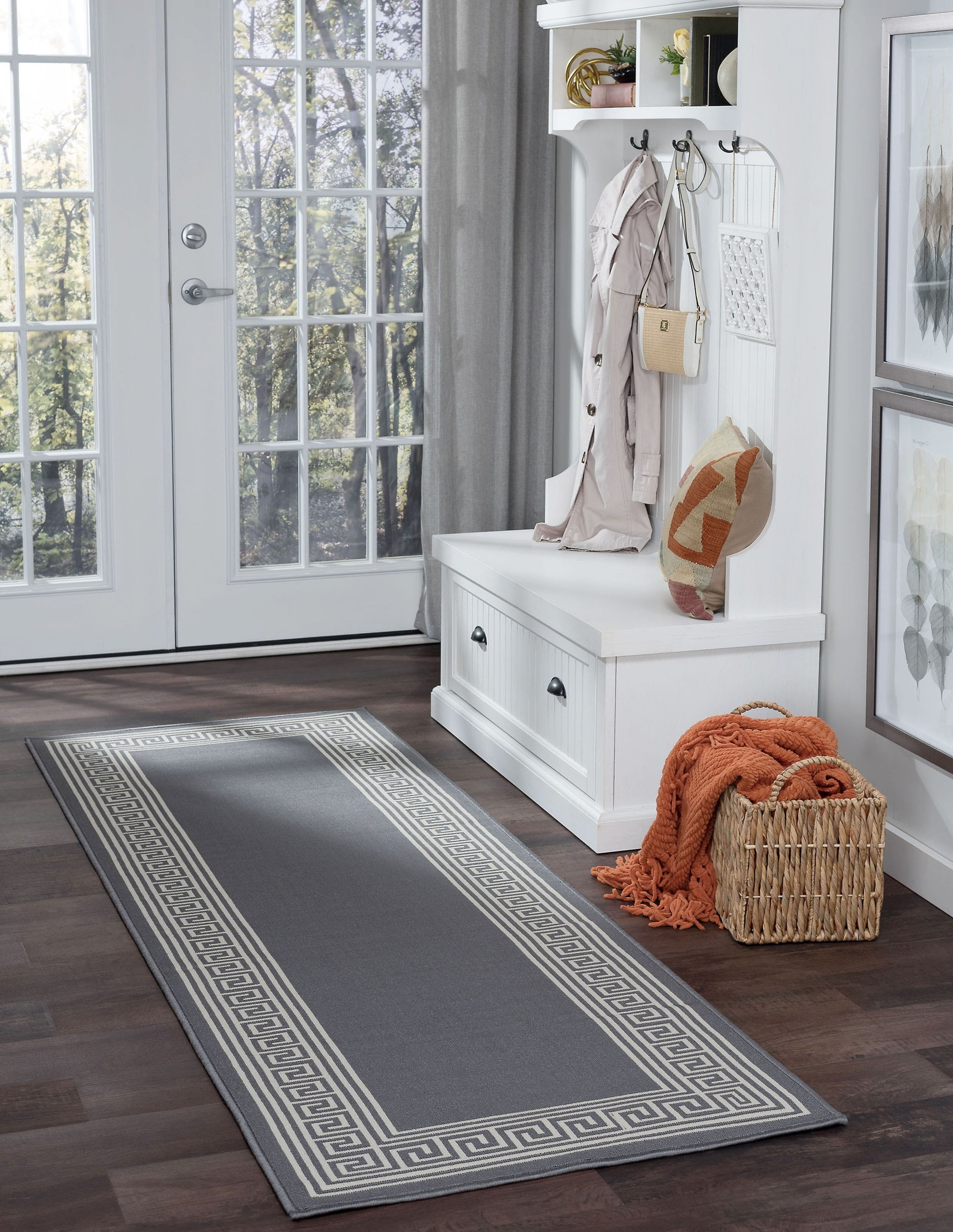 3x8 Water Resistant, Indoor Outdoor Runner Rugs for Patios, Hallway ...