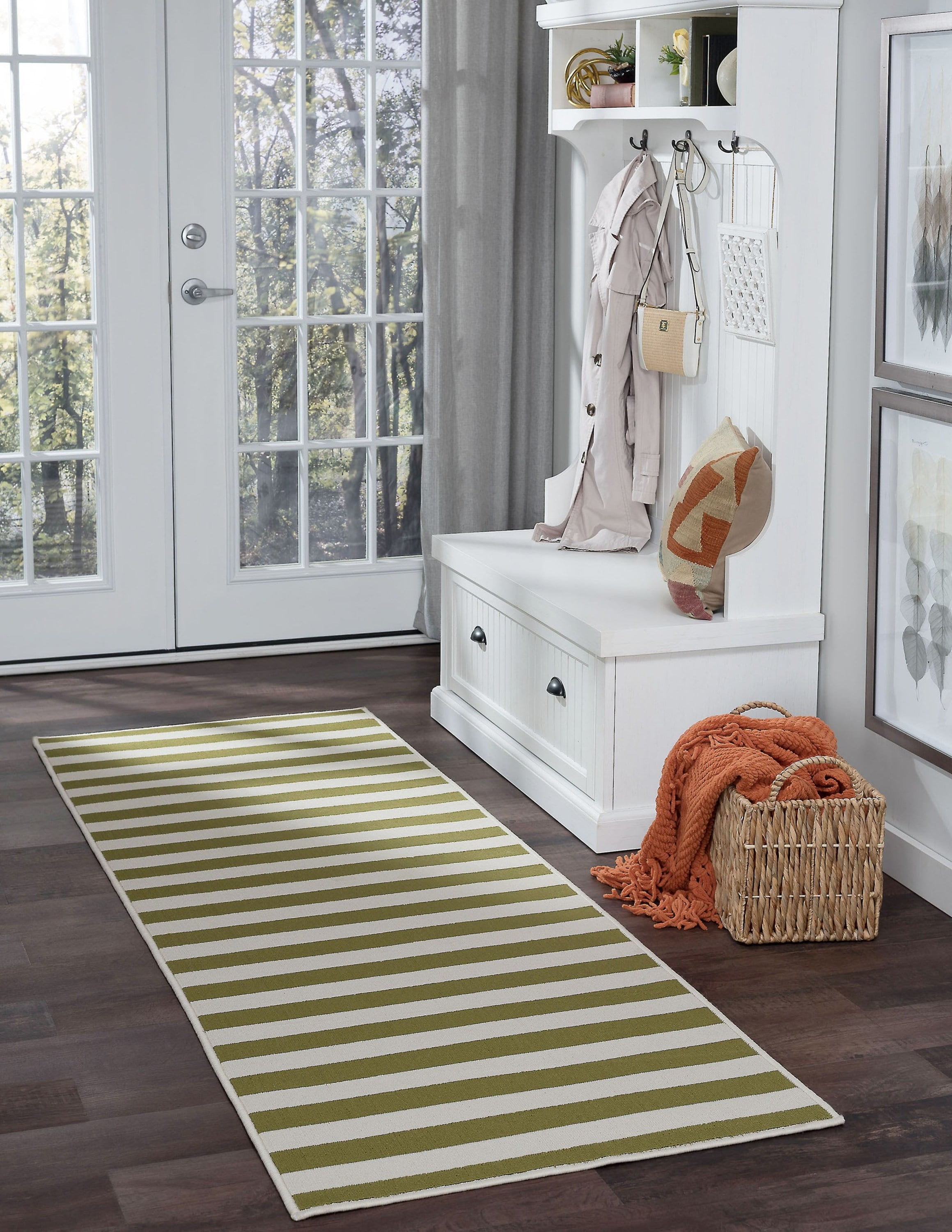 3x8 Water Resistant, Indoor Outdoor Runner Rugs for Patios, Hallway ...