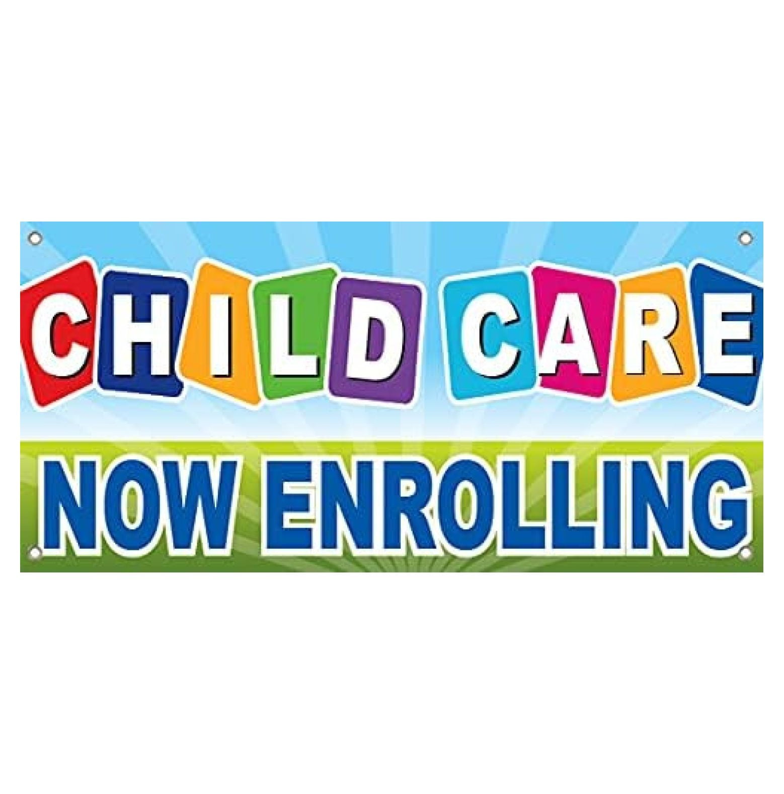 3x8 ft Child Care Now Enrolling Vinyl Banner Sign bgb - Walmart.com