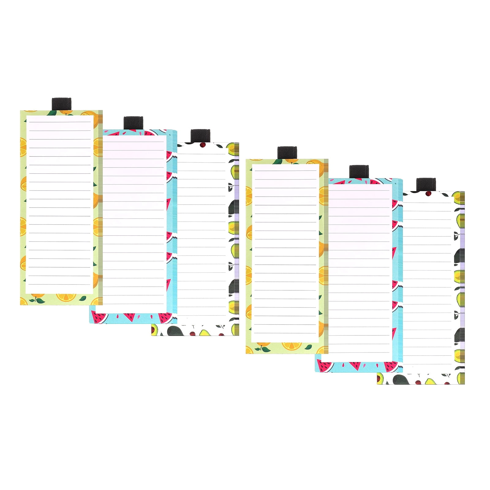 3x8Inch Magnet Notepads for Fridge Grocery List, Fruit Print Notepads ...