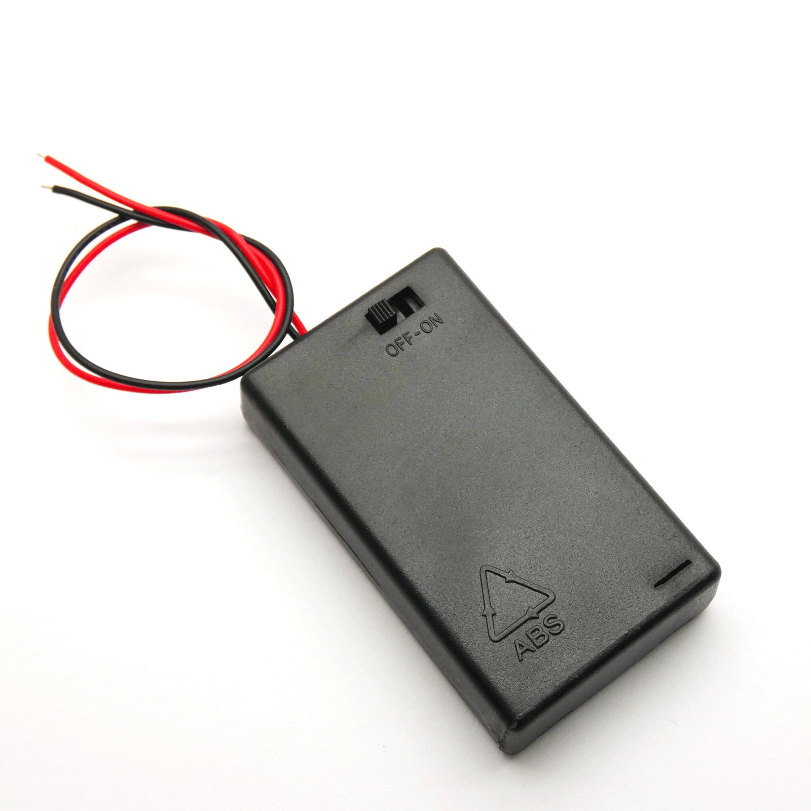 3xAAA Battery Holder Box with Power Switch (No Plug) - Walmart.com