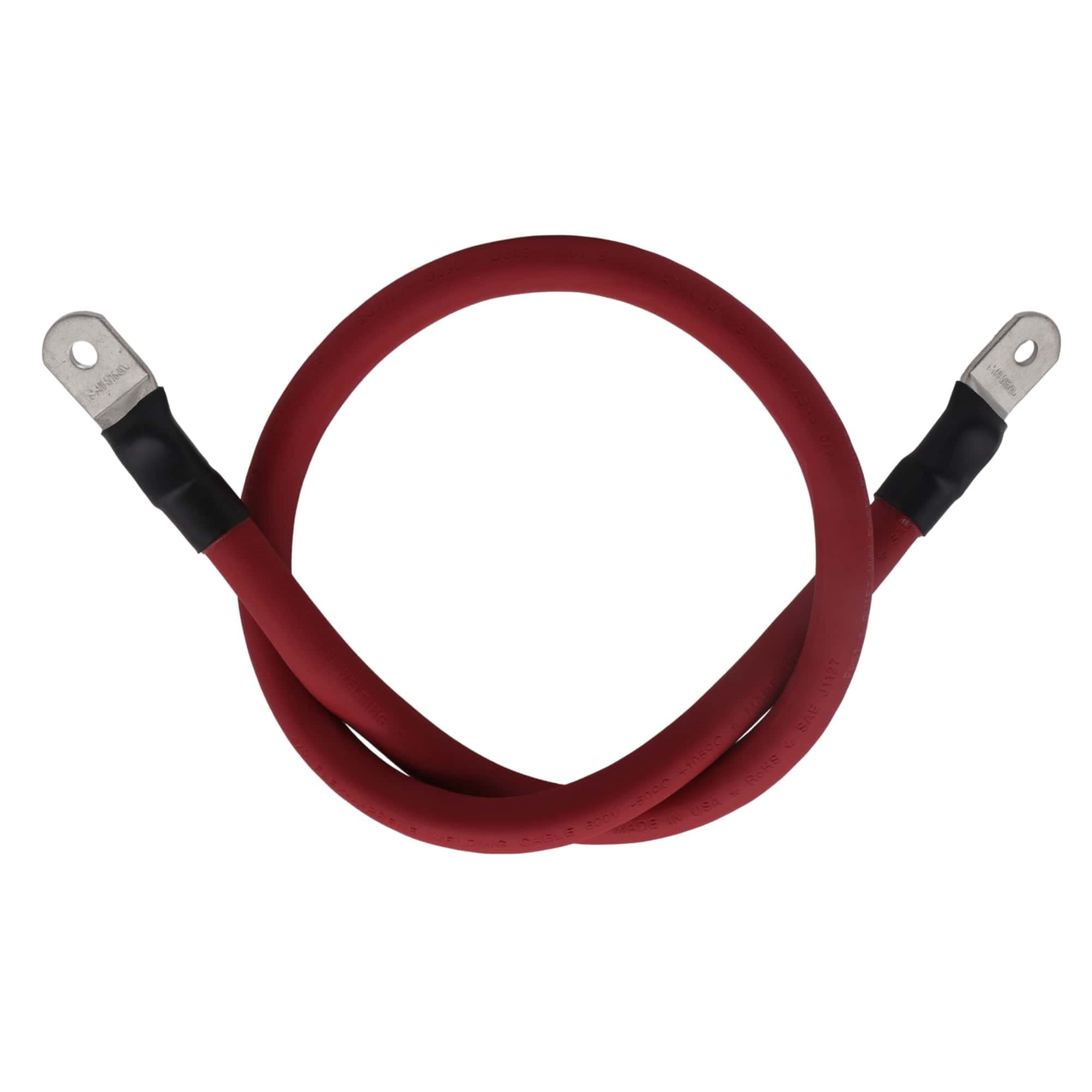 4/0 AWG Battery Cable with Terminals, Pure Copper Wire and Tin-Plated ...