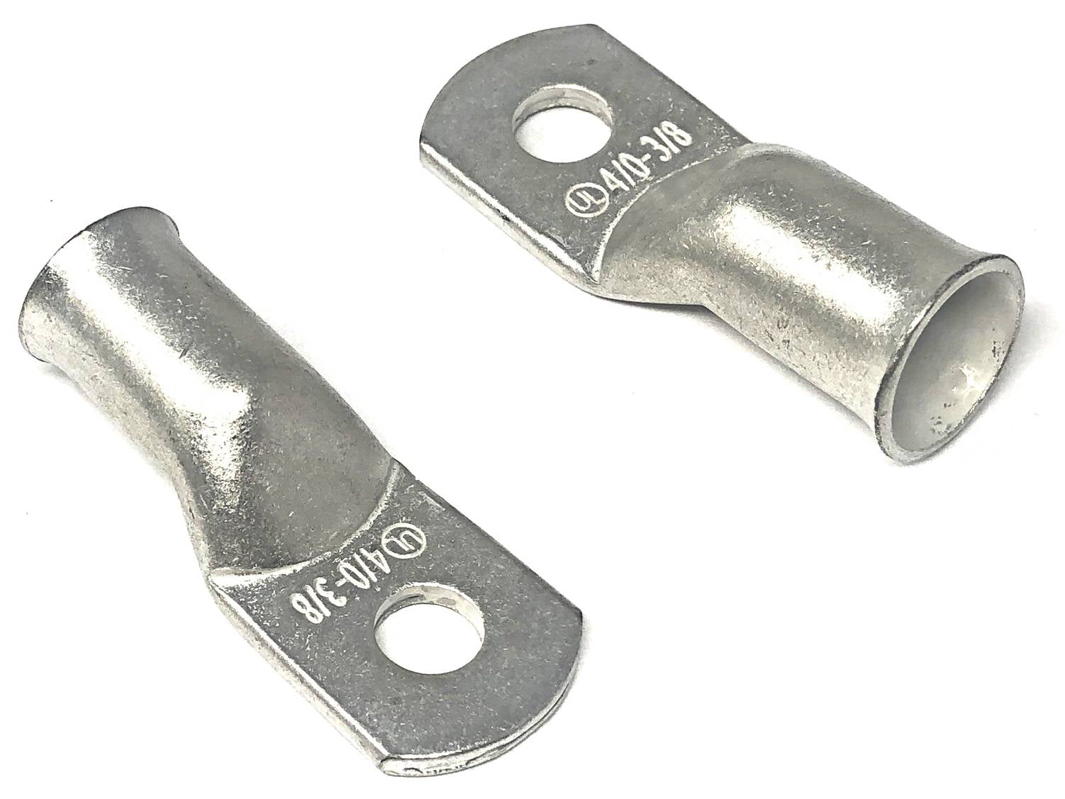 4/0-Gauge 3/8 in. Pure Copper Tin Coated Cable Lugs (10-Pack) - Walmart.com