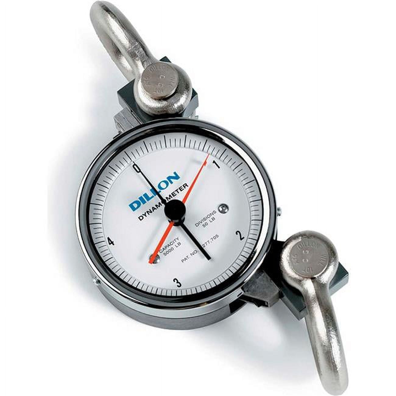 4, 000 x 25 lbs AP Mechanical Dynamometer with Shackles, 5 in. Dial ...