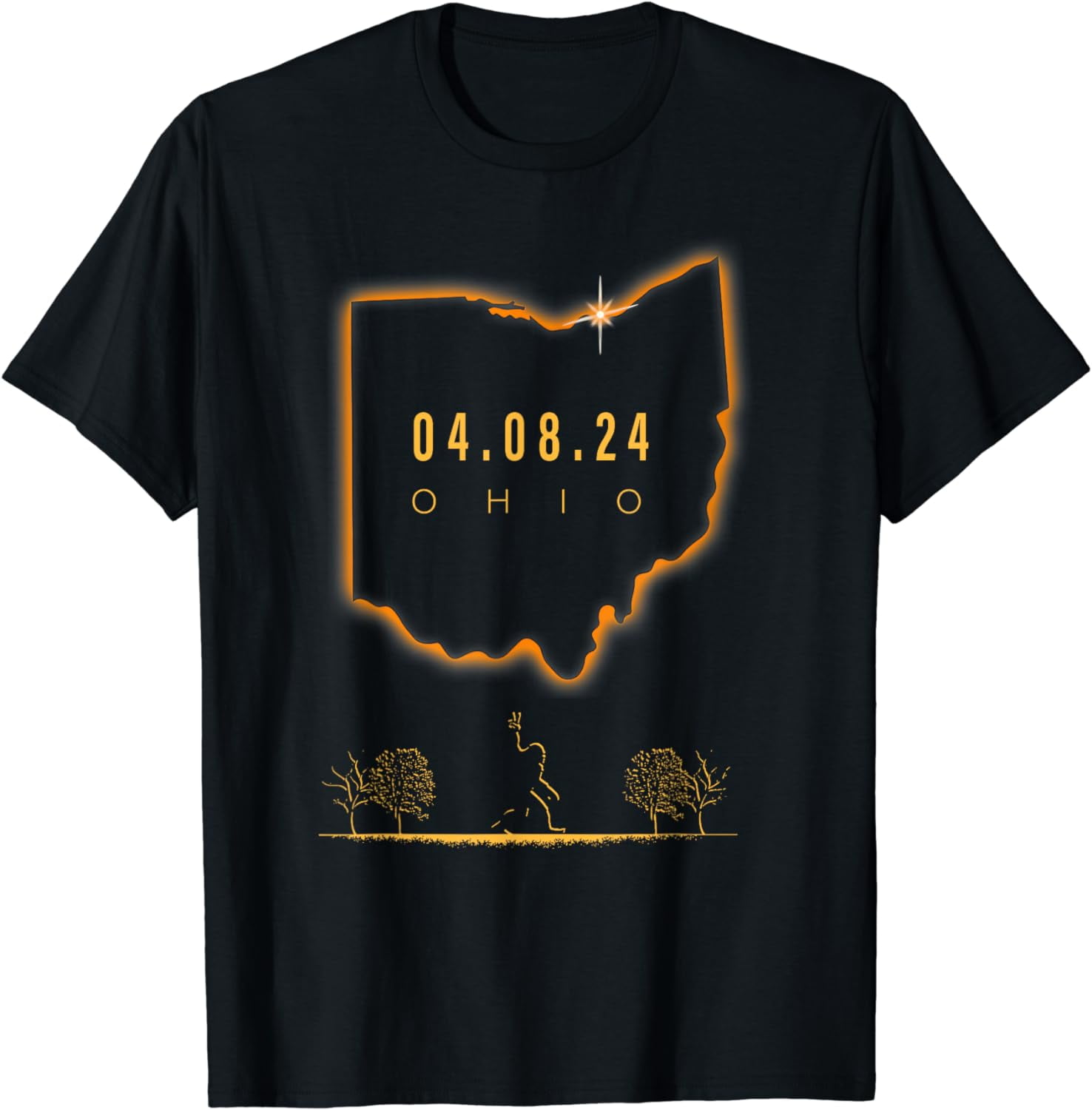4.08.24 Ohio Total Solar Eclipse Totality America 2024 T-Shirt ...