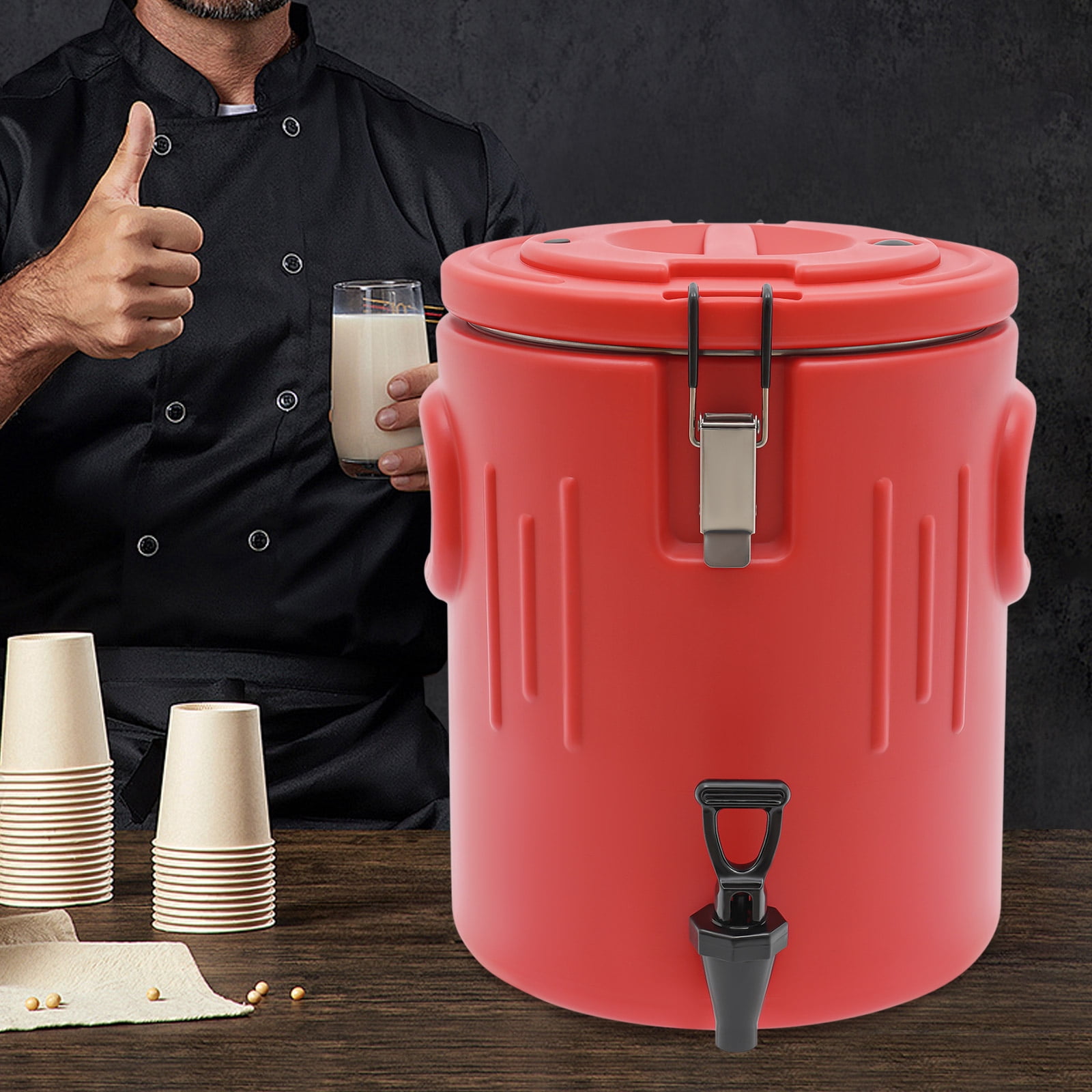 4.09Gal Stainless Steel, Polyurethane Foam, PP, Resin, Thermal Beverage ...