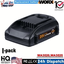 20V 4.0Ah Battery for Worx WA3520 WA3575 WA3525 WA3578 WA3512.1 WG163 ...
