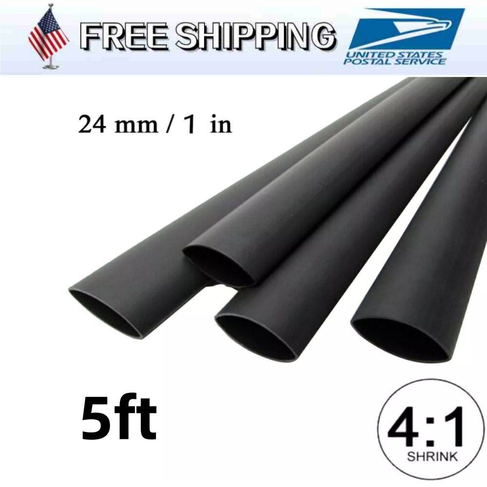 4:1 1'' Heat Shrink Tubing Waterproof Dual Wall Adhesive Shrinkable ...