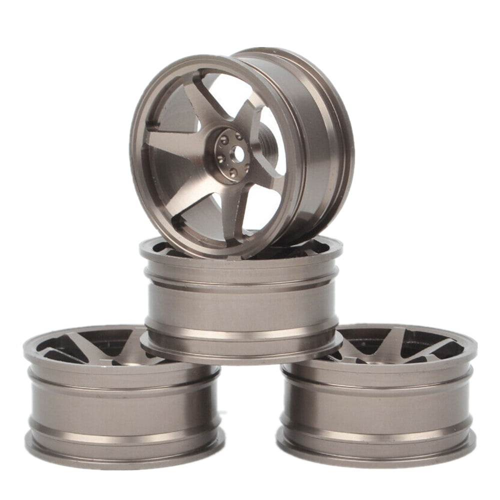 4* 1/10 RC Car Wheels Hub Rims For Tamiya TT-01 TT02 For Sakura For HSP ...