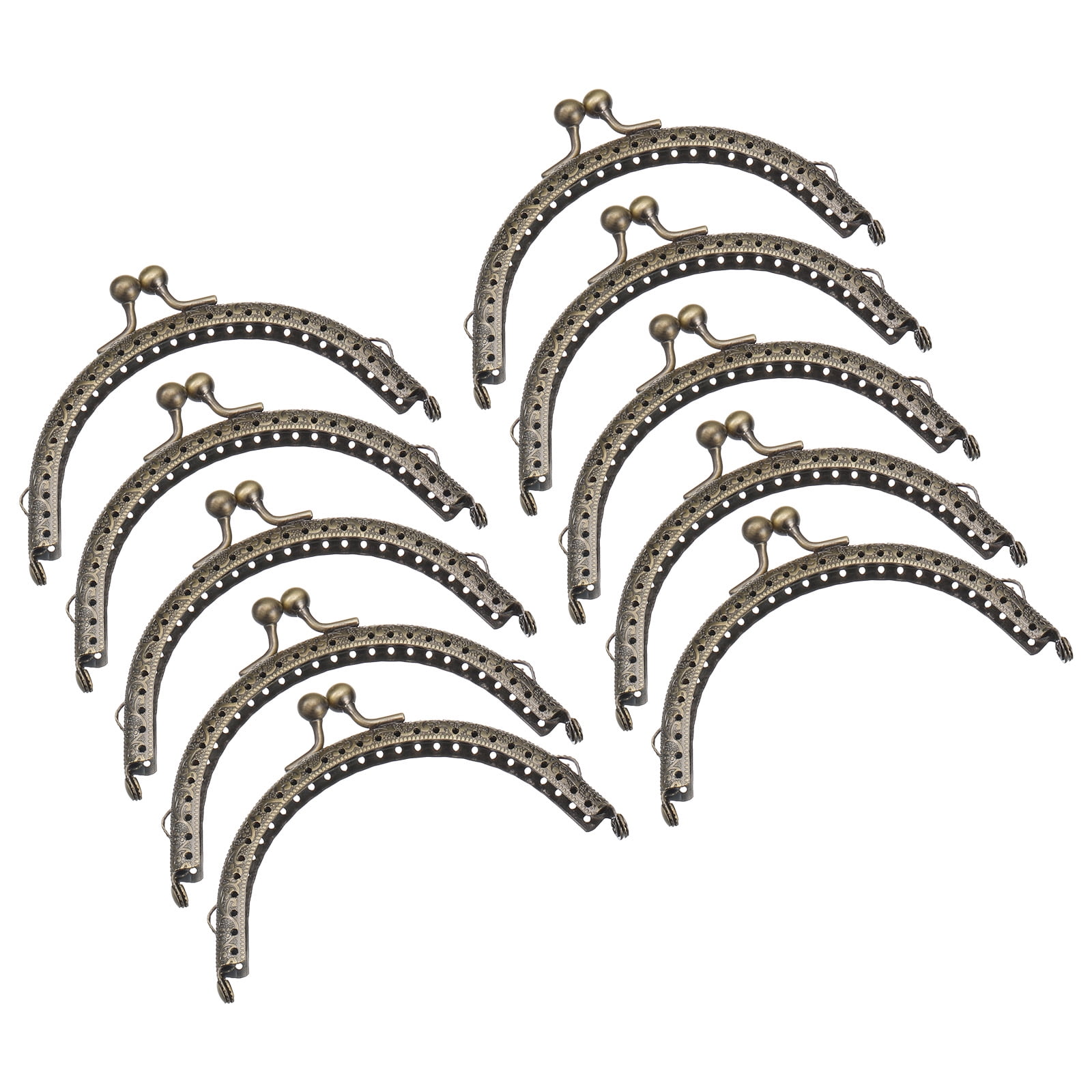 4.1" 10Pcs Kiss Lock Clasp Frame Arch Embossed Clutch Frame for Coin ...