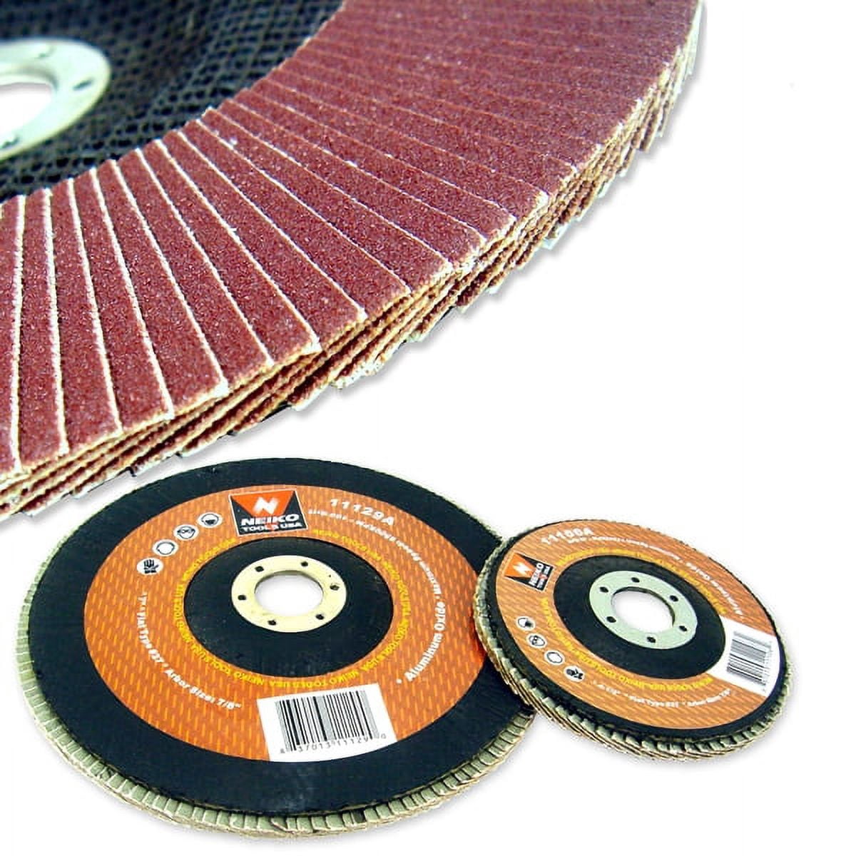 4-1/2" 40 Grit Flap Discs Bevel Grinding Sanding Aluminum Oxide ...