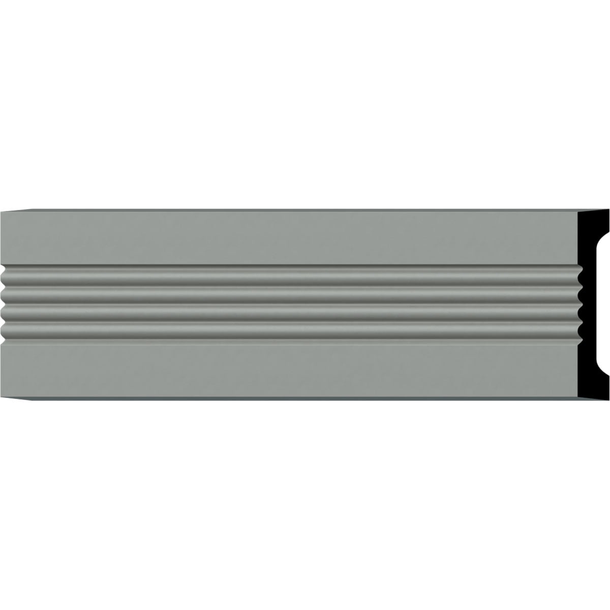 4 1/2"H x 3/4"P x 94 1/2"L Lisbon Fluted Panel Moulding - Walmart.com