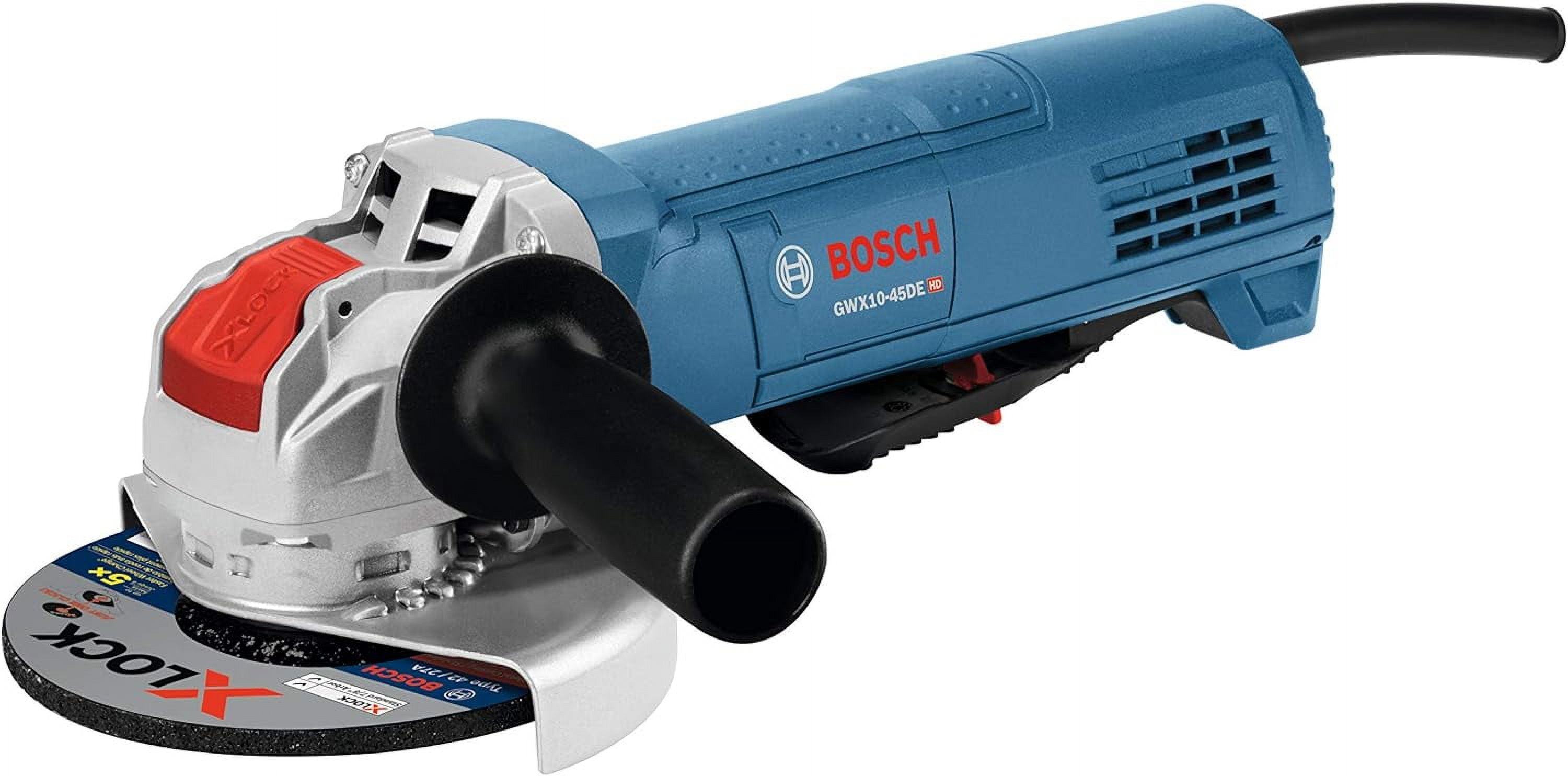 4-1/2 In. X-LOCK Ergonomic Angle Grinder with No Lock-On Paddle Switch ...