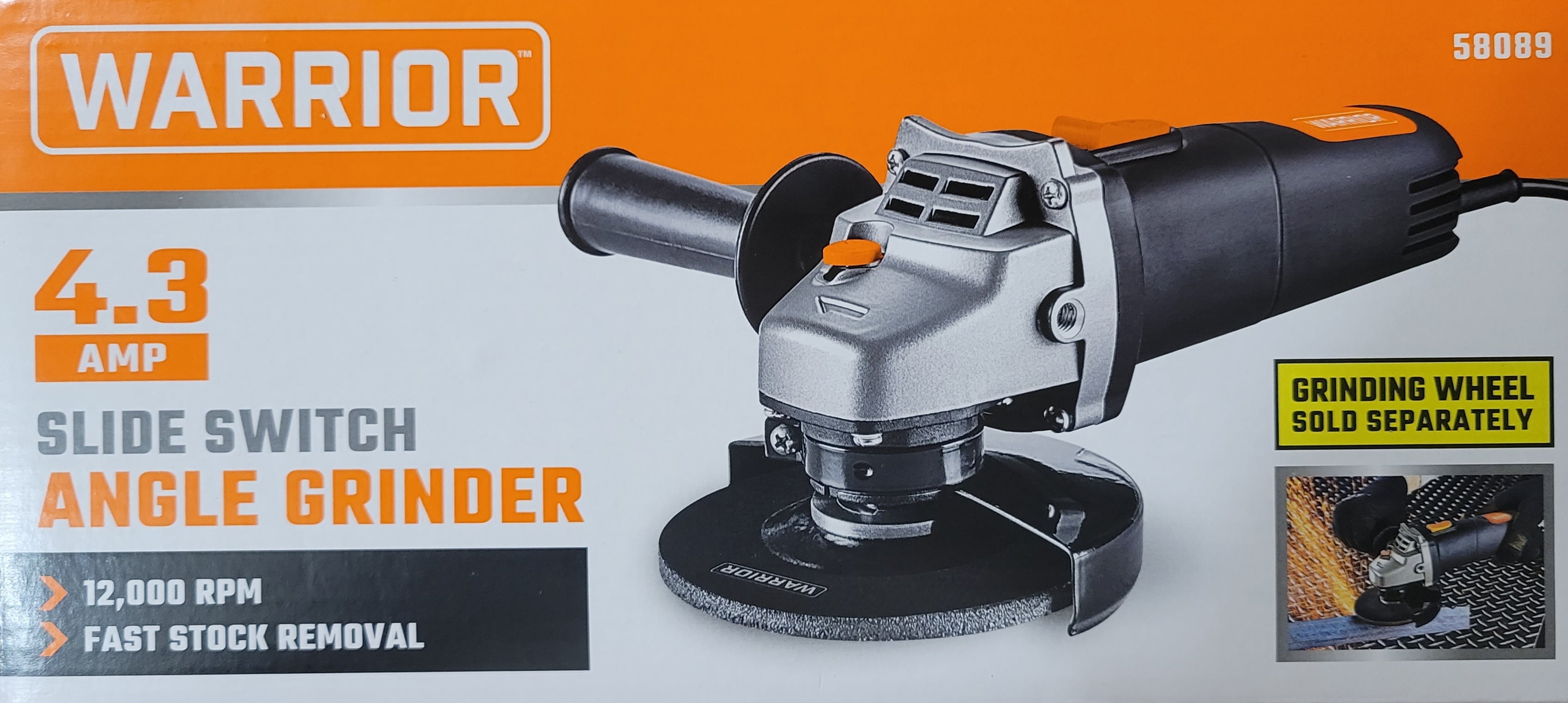 4-1/2 in. Angle Grinder with Slide Switch 4.3 amp - Walmart.com